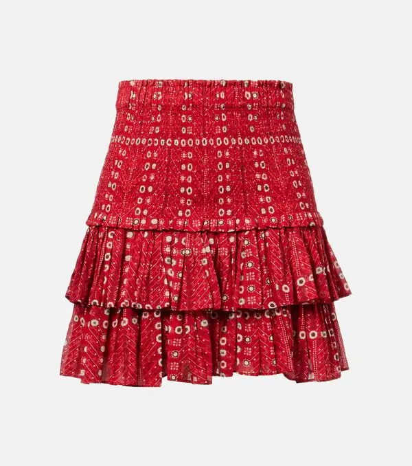 MARANT ETOILE Naomi Printed Cotton Miniskirt