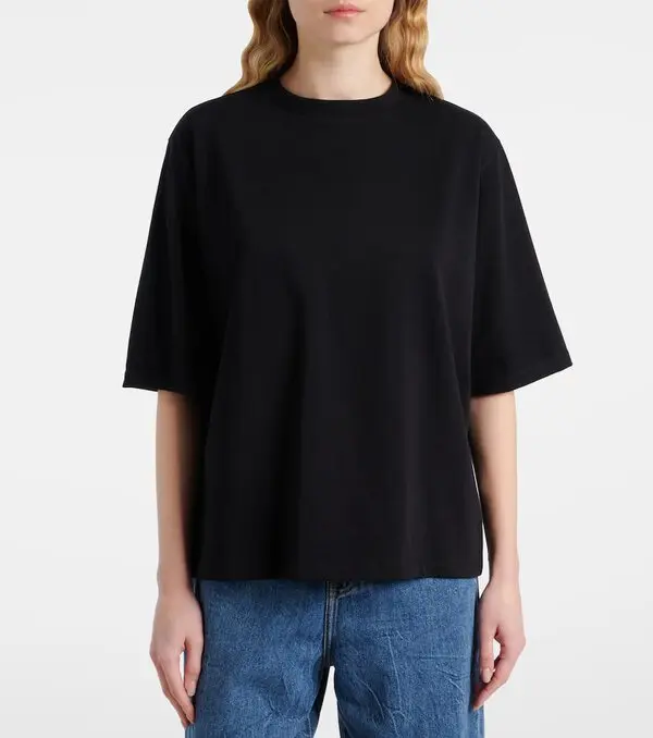 RÓHE Cotton Jersey T-shirt - Black