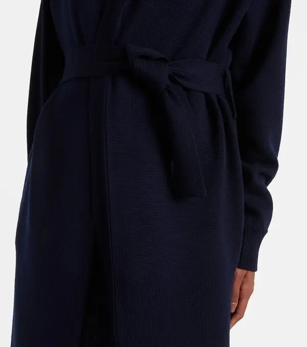 Alaïa Virgin Wool Cardigan With Detachable Belt