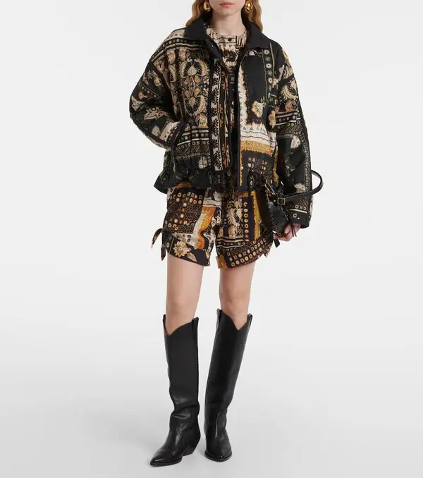 MARANT ETOILE Granger Printed Bomber Jacket