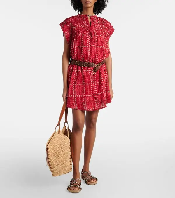 MARANT ETOILE Leazali Printed Cotton Minidress