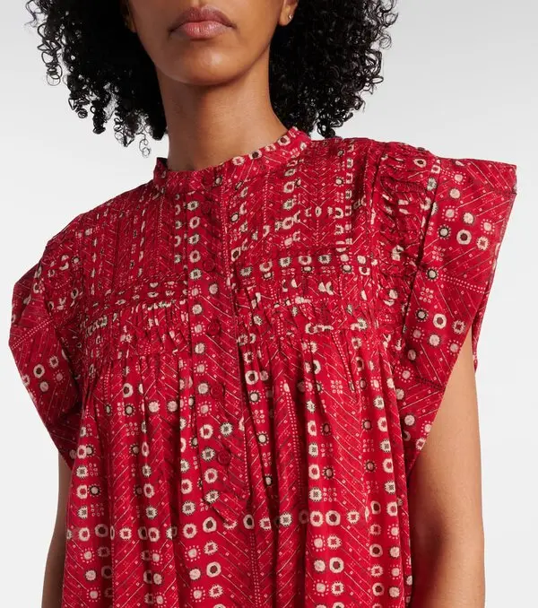 MARANT ETOILE Leazali Printed Cotton Minidress