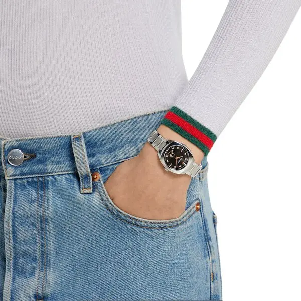 Gucci Interlocking 29mm Watch - Black