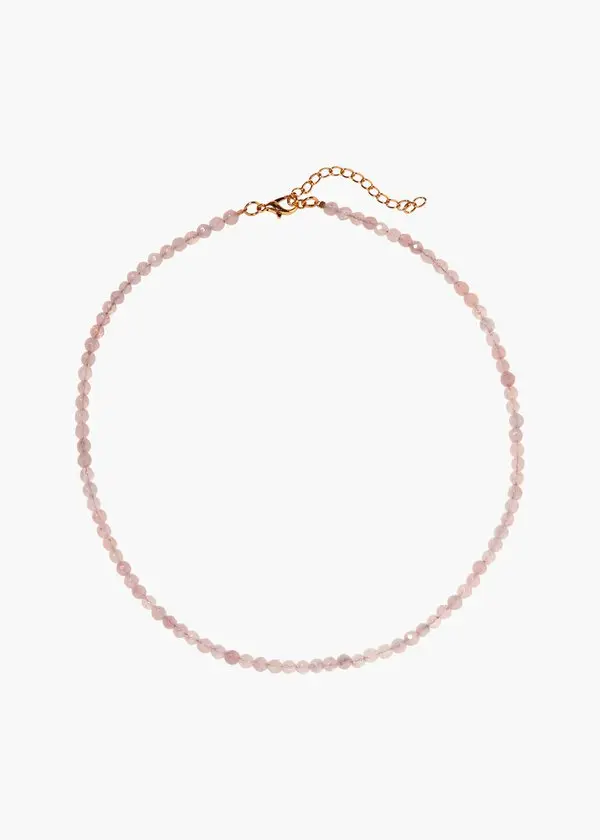 JENNIFER BEHR Ersa Necklace - Rose Quartz
