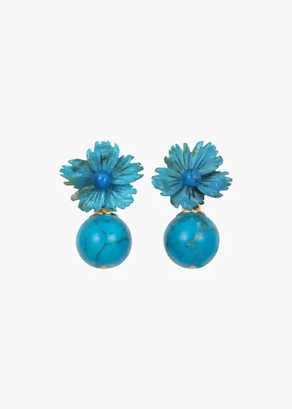 JENNIFER BEHR Kaylene Earrings - Turquoise