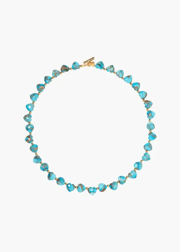 JENNIFER BEHR Angara Gemstone Necklace - Turquoise