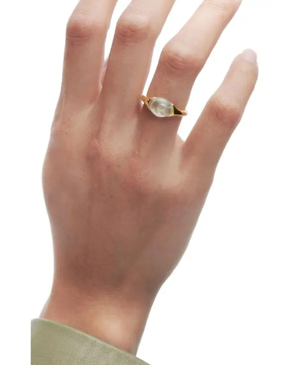 PDPAOLA Bay Ring - Gold/green
