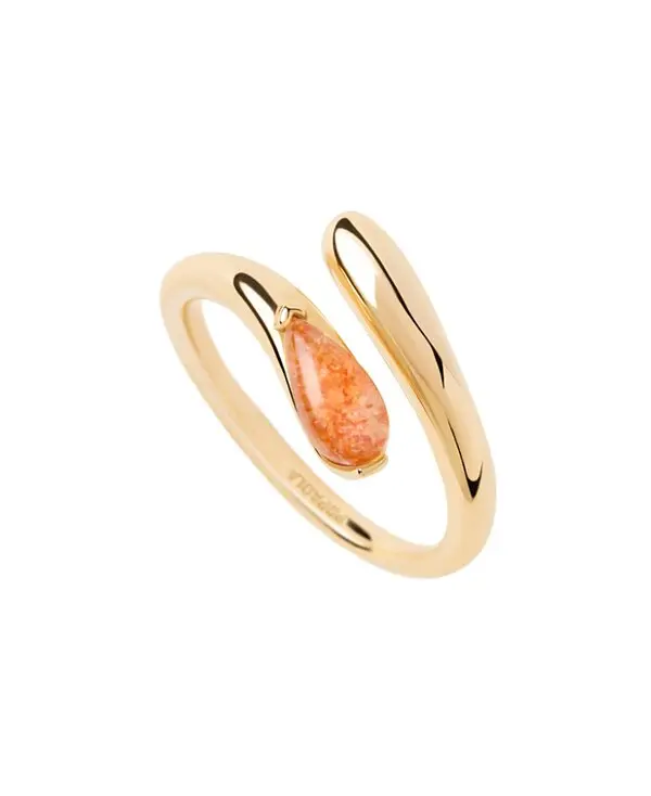 PDPAOLA Kalia Ring - Gold/orange