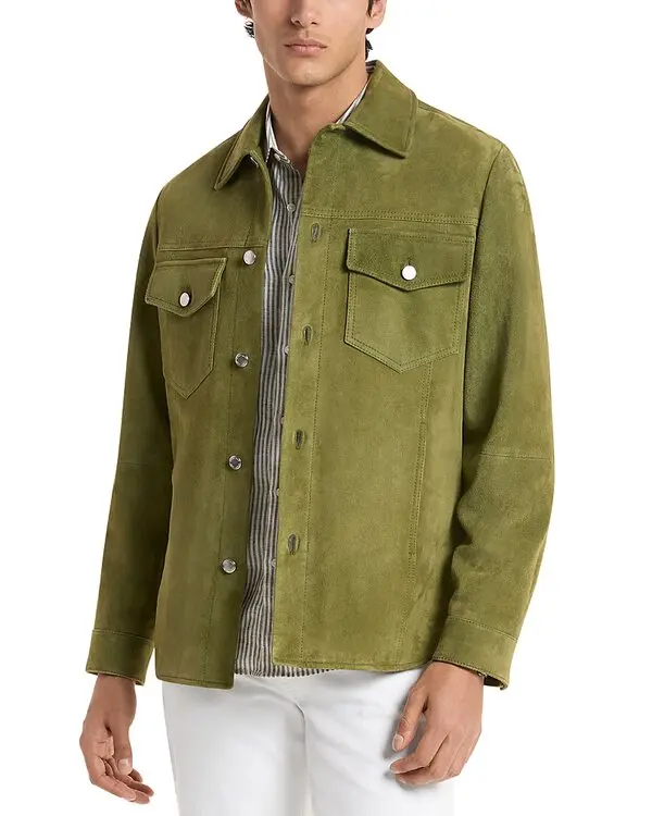 Michael Kors Suede Shirt Jacket