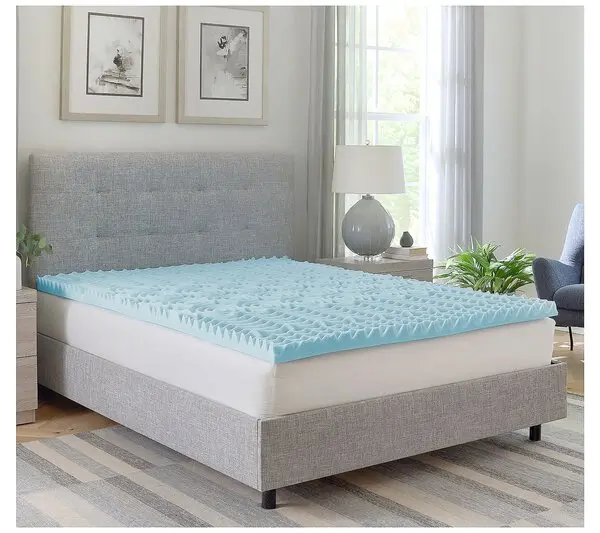 BODIPEDIC 2' Zoned Convoluted Foam Mattress Top Per, Twin - One-color