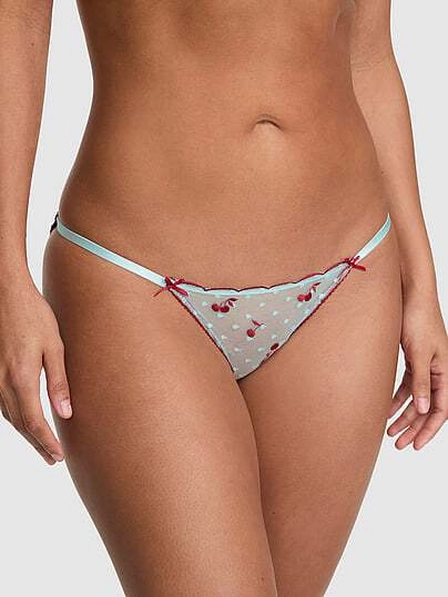 Pink Wink™ String Bikini Panty - Blue