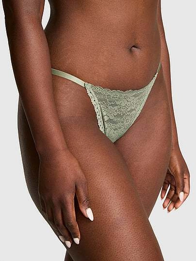 Pink Wink™ String Bikini Panty - Green