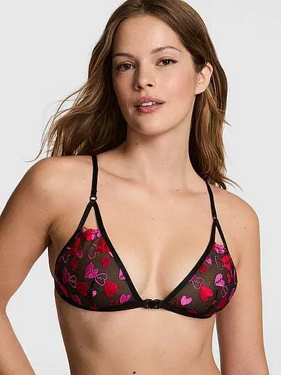 Pink Wink Wink™ Unlined Triangle Bralette - Black