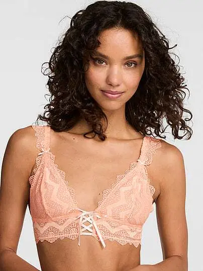 Pink Wink Wink™ Unlined Triangle Bralette - Orange
