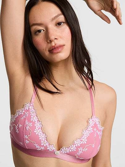 Pink Wink™ Unlined Triangle Bralette - Pink