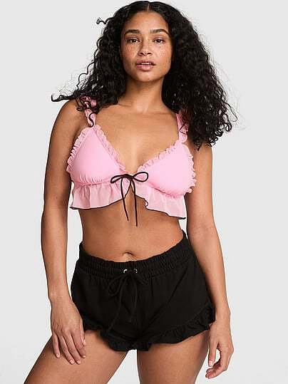 Pink Wink™ Unlined Triangle Bralette - Pink