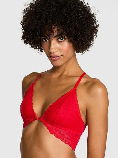 Pink Wink Wink™ Unlined Triangle Bralette - Red