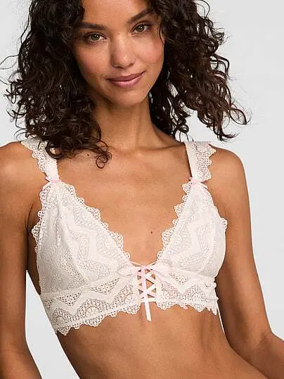Pink Wink Wink™ Unlined Triangle Bralette - White,ivory