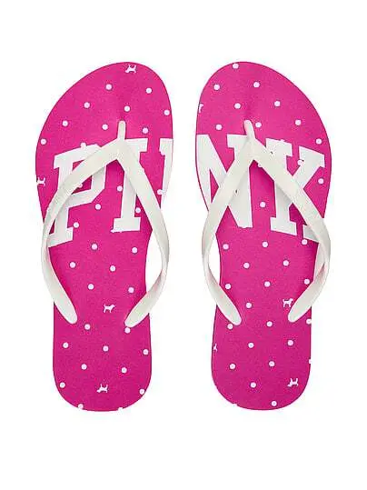 Pink Flip Flops - Print