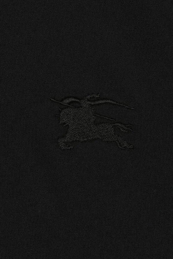 Burberry Check Tape T-shirt - Black