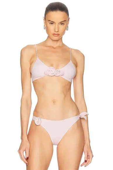 Coperni Flower Bikini Top - Pink