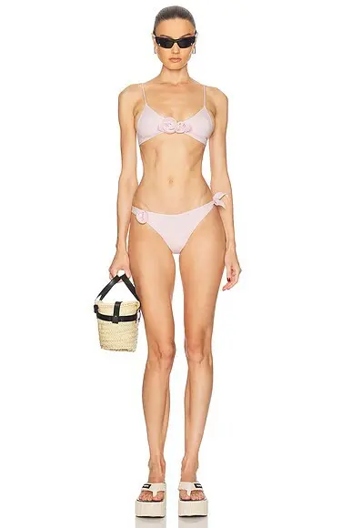 Coperni Flower Bikini Top