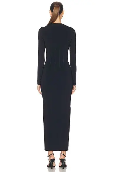 Galvan Atlanta Ballet Neck Dress