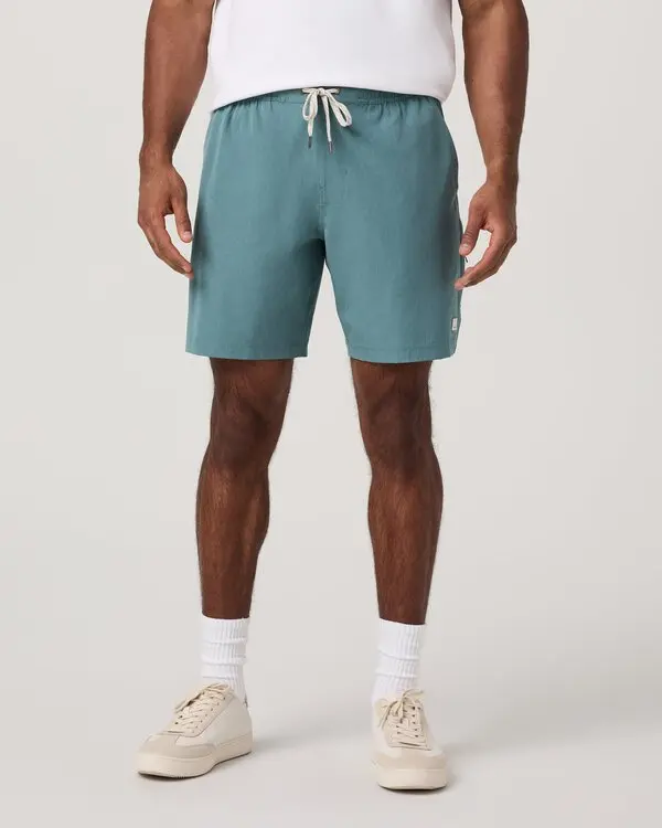 Vuori Banks Session Shorts 7 - Bluegrass Linen Texture