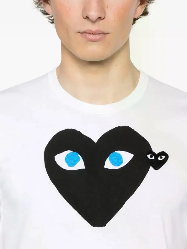 Play Comme Des Garcon Logo T-shirt - White
