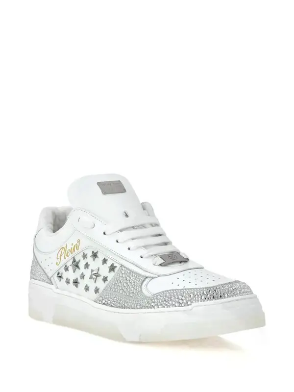 Philipp Plein Stud-embellished Sneakers - White