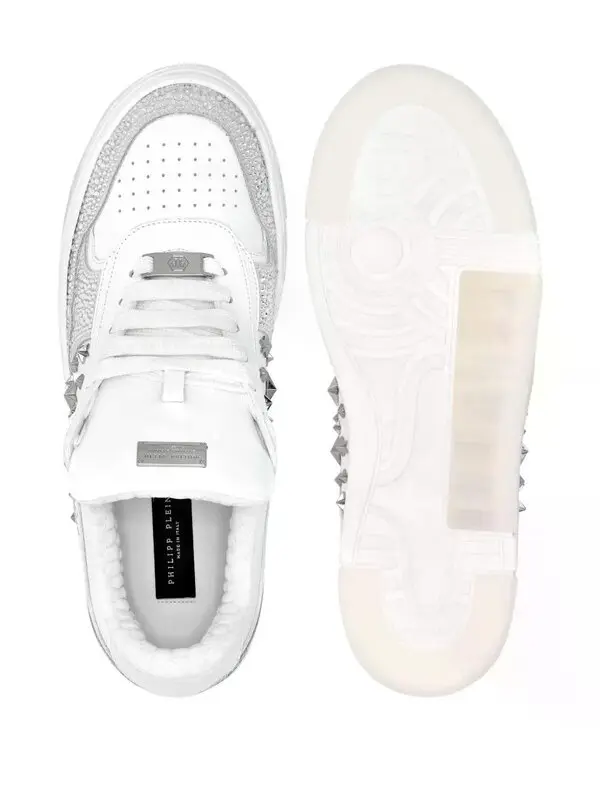 Philipp Plein Stud-embellished Sneakers - White