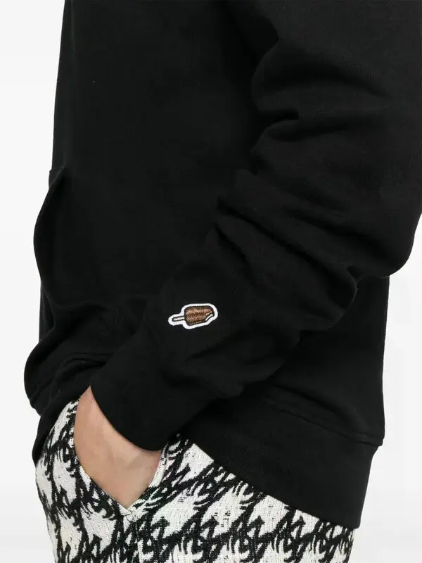 ICECREAM Running Puppy Hoodie - Black