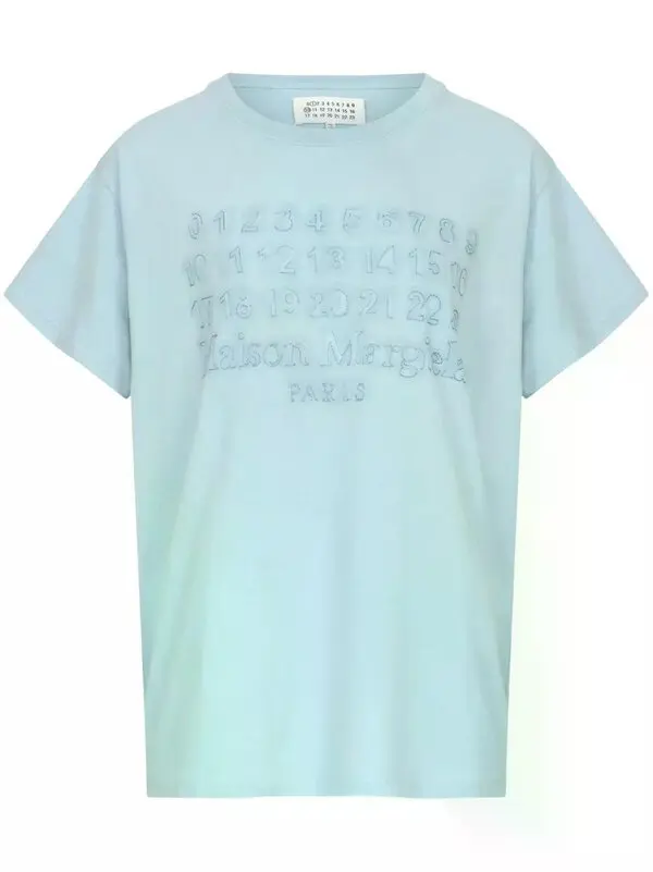 MAISON MARGIELA Logo-print T-shirt - Blue