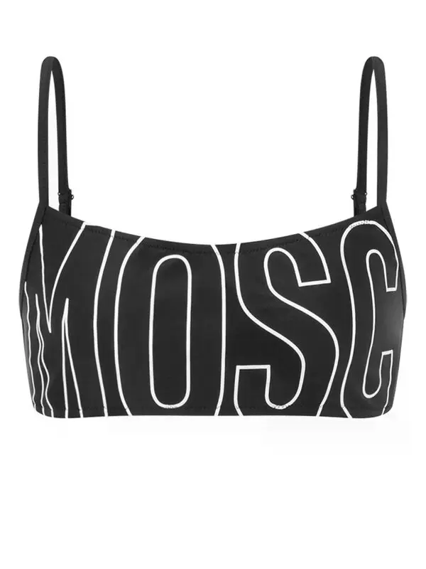 Moschino Print Bikini Top
