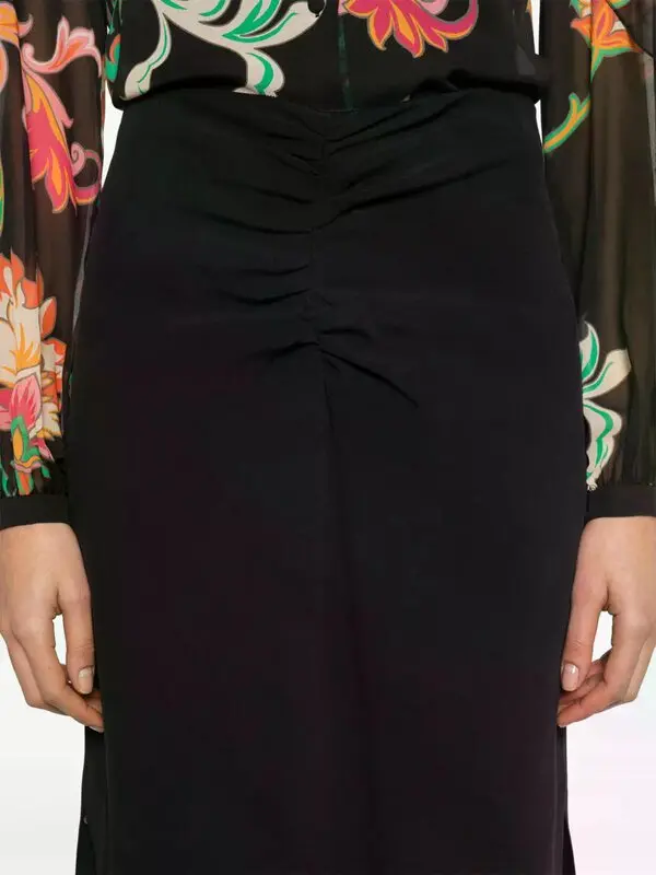 Etro Gathered Midi Skirt