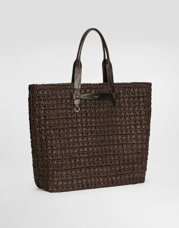 Dolce & Gabbana Raffia Crochet Shopper