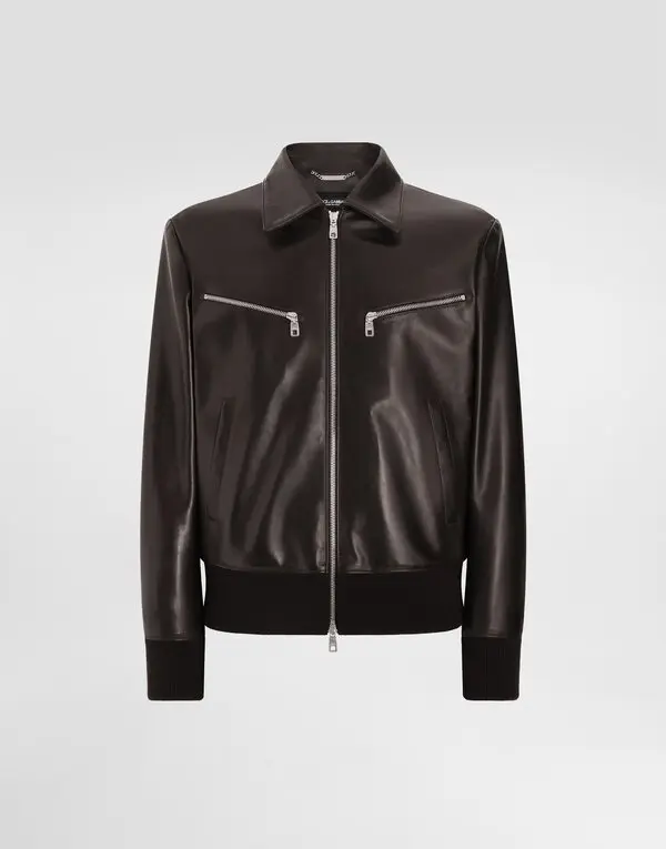 Dolce & Gabbana Lambskin Biker Jacket