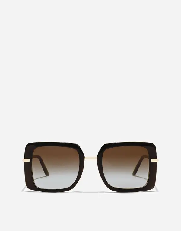 Dolce & Gabbana Square Frame Sunglasses - Havana On  Carretto Print