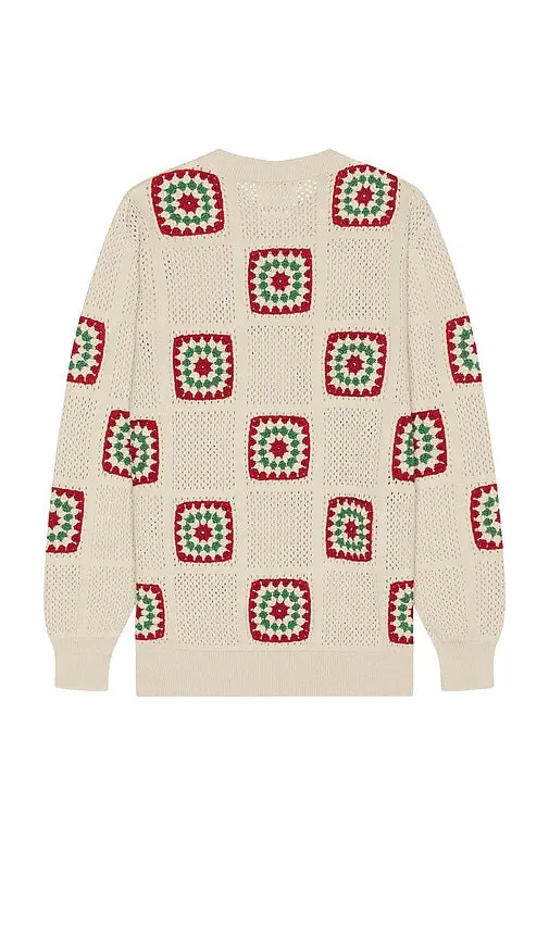 FAR AFIELD Crochet Knit Sweater
