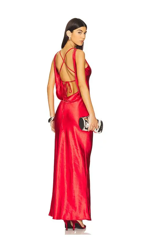 RUNAWAY THE LABEL Adair Maxi Dress - Cherry