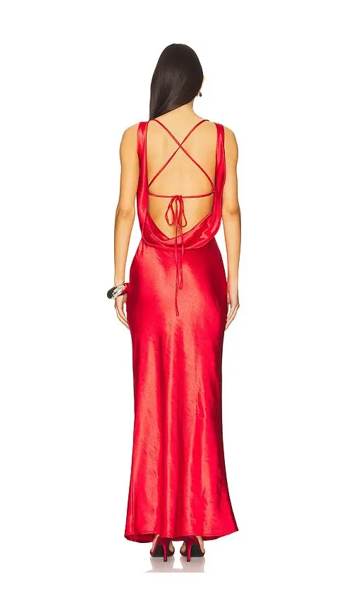 RUNAWAY THE LABEL Adair Maxi Dress - Cherry