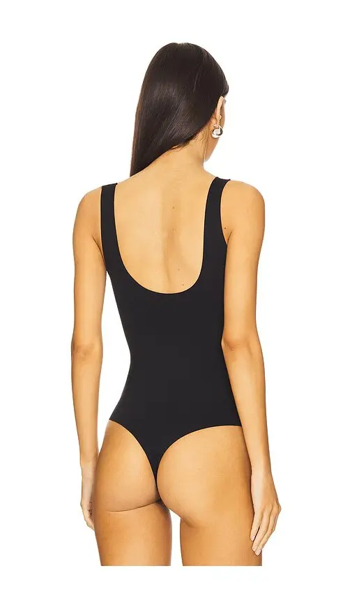 Commando Neoprene Tank Bodysuit - Black