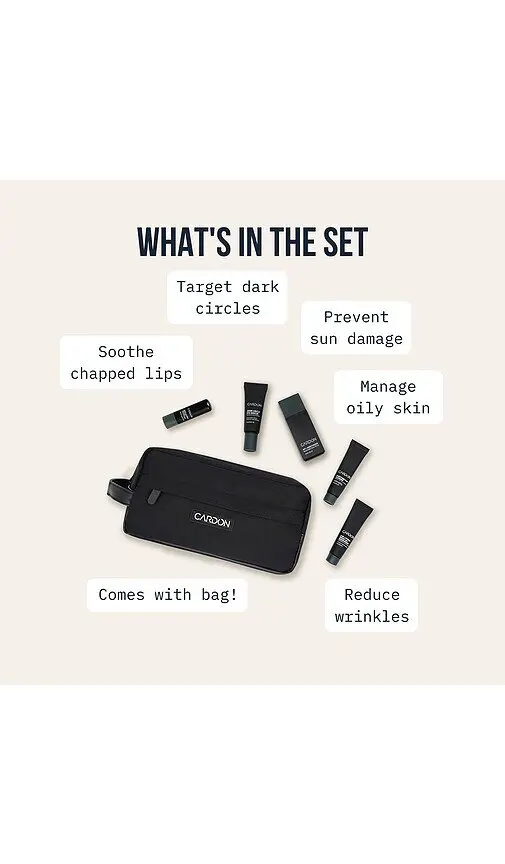 CARDON Jet Set Travel Kit With Dopp Kit
