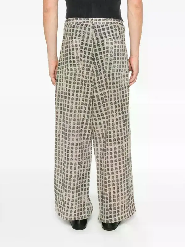 GLASS CYPRESS Patterned Trousers