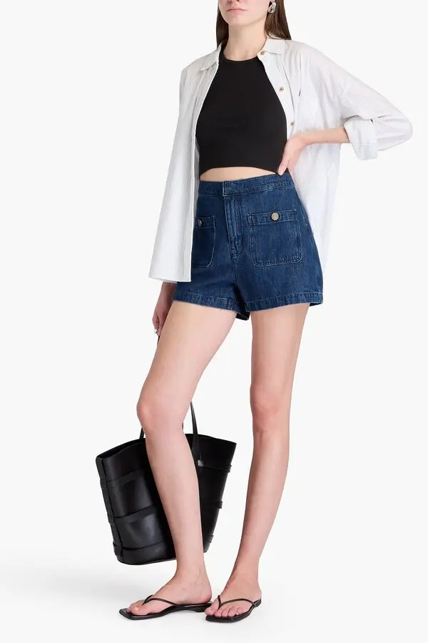 FRAME High-rise Denim Shorts