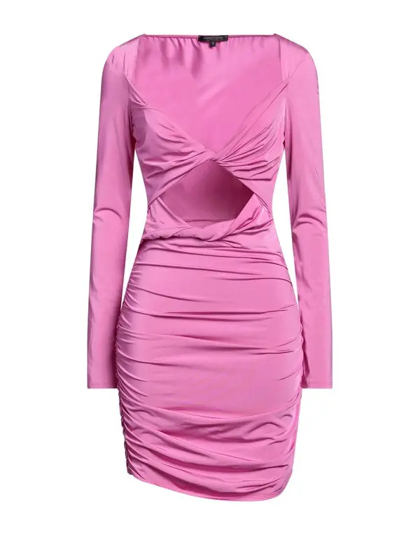 Patrizia Pepe Sera Mini Draped Bodycon Dress In Magenta - 80% Off |  Editorialist