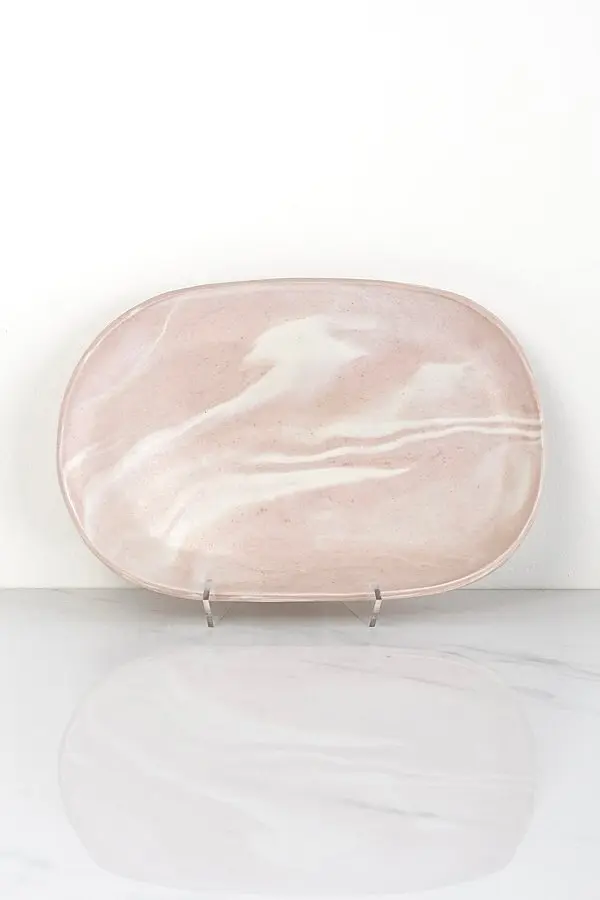 REN VOIS Blush Marble Matcha Table Set
