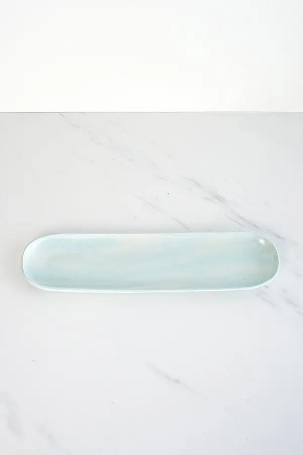 REN VOIS Aqua Marble Oblong Tray