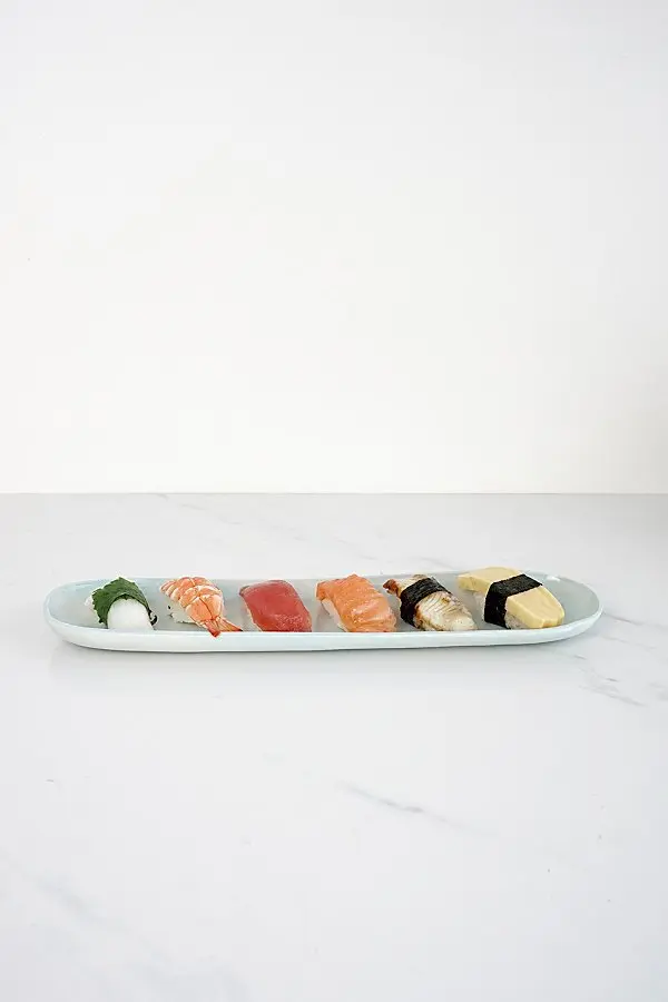 REN VOIS Aqua Marble Oblong Tray