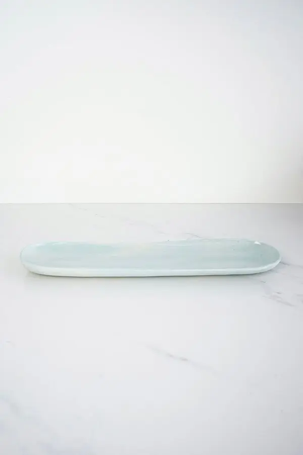 REN VOIS Aqua Marble Oblong Tray